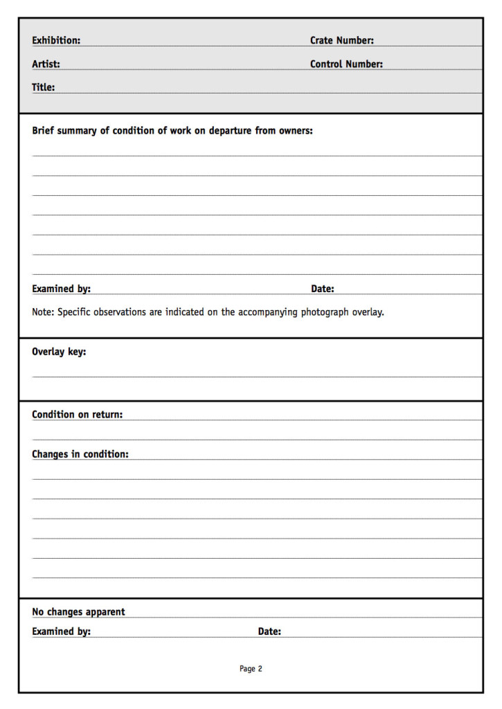 Collection Surveys and Condition Reporting | reCollections